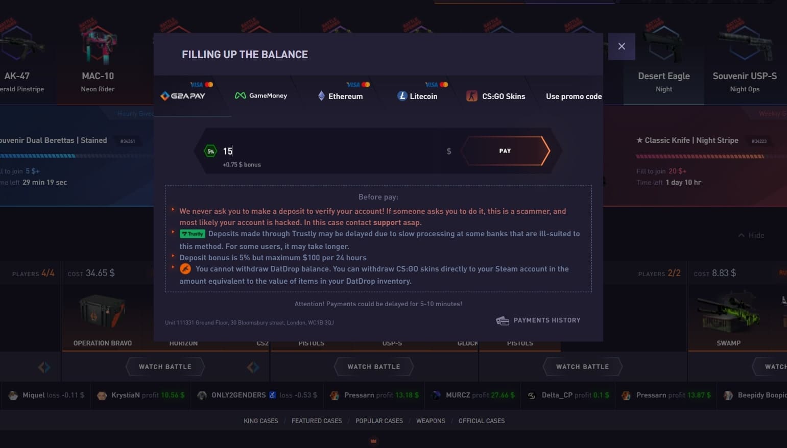 DatDrop Promo Codes & Site Review